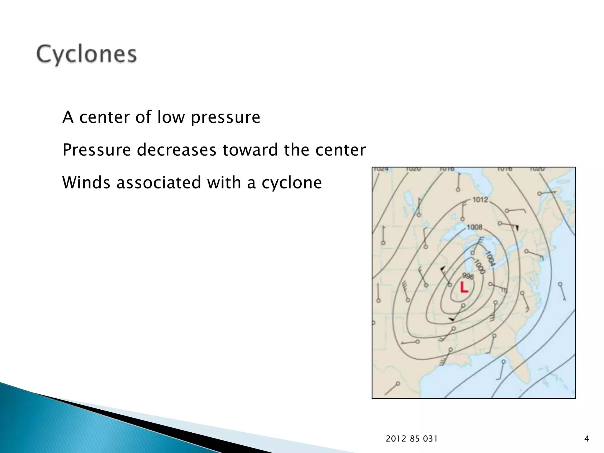 Cyclones, anticyclones and volcanoes | PPTX