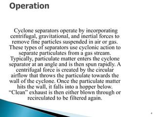 Cyclone separator | PPTX