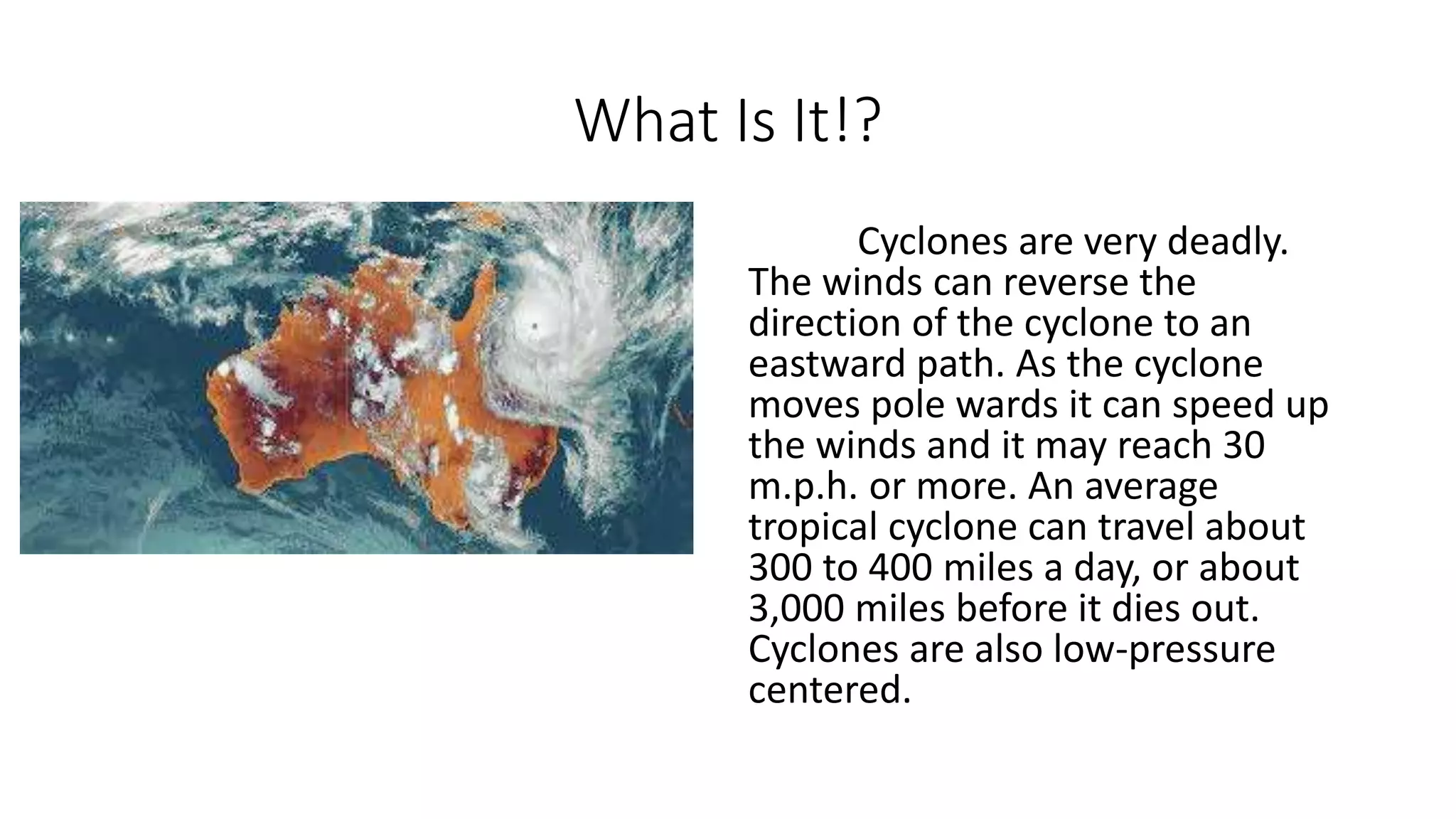 Cyclones in australia | PPTX