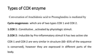 Cyclooxygenase presentation | PPTX