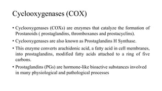 Cyclooxygenase-2 presentation | PPTX | Genetics | Science