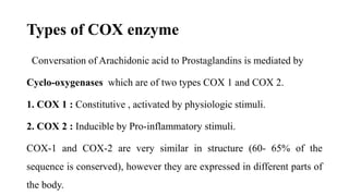 Cyclooxygenase-2 presentation | PPTX | Genetics | Science
