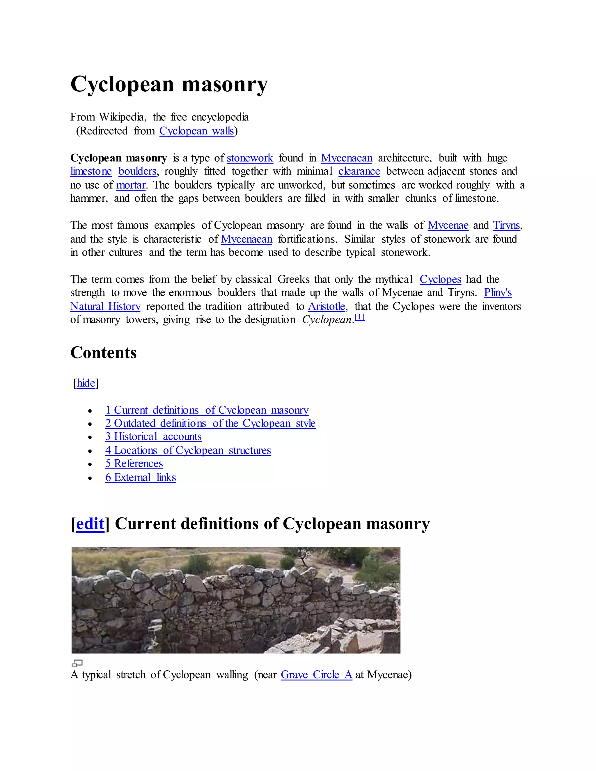 Cyclopean masonry wiki | DOCX