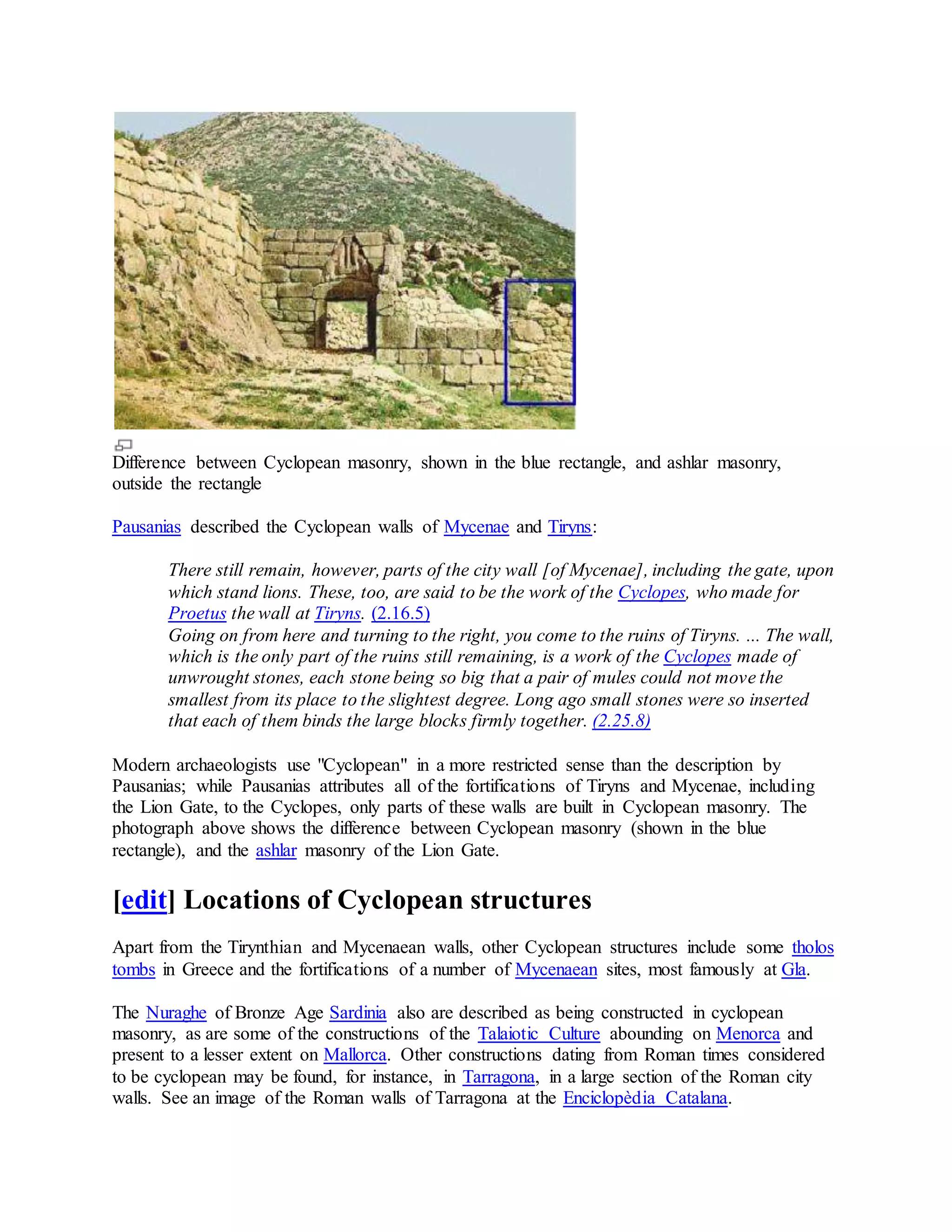 Cyclopean masonry wiki | DOCX