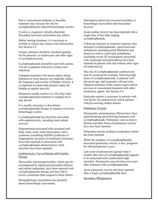 Cyclophosphamide injection 500 mg inj smpc taj pharmaceuticals | PDF