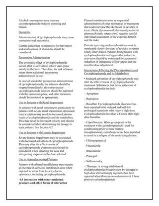 Cyclophosphamide injection 500 mg inj smpc taj pharmaceuticals | PDF