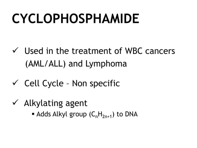 Cyclophosphamide | PPTX