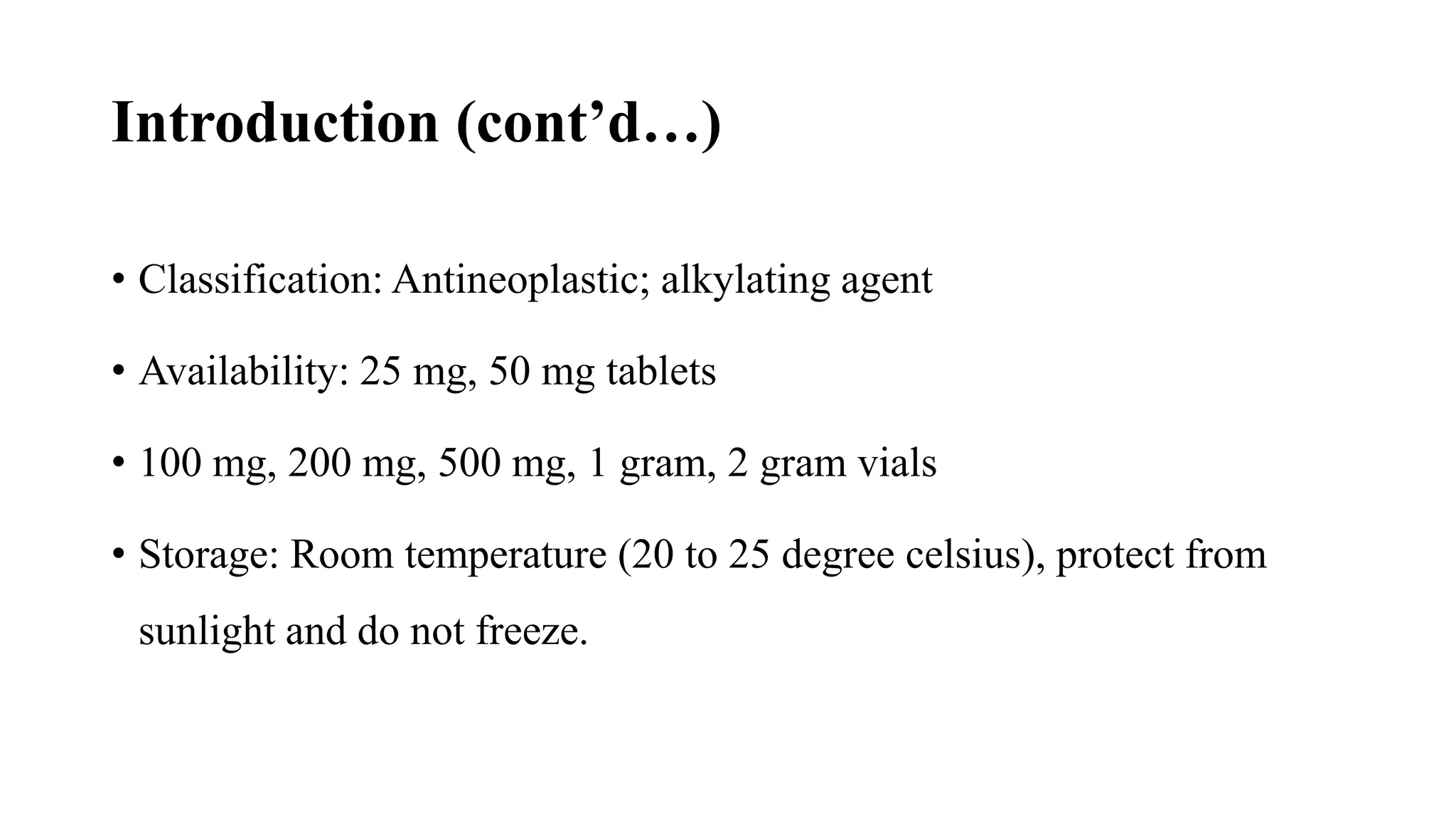 Cyclophosphamide | PPTX