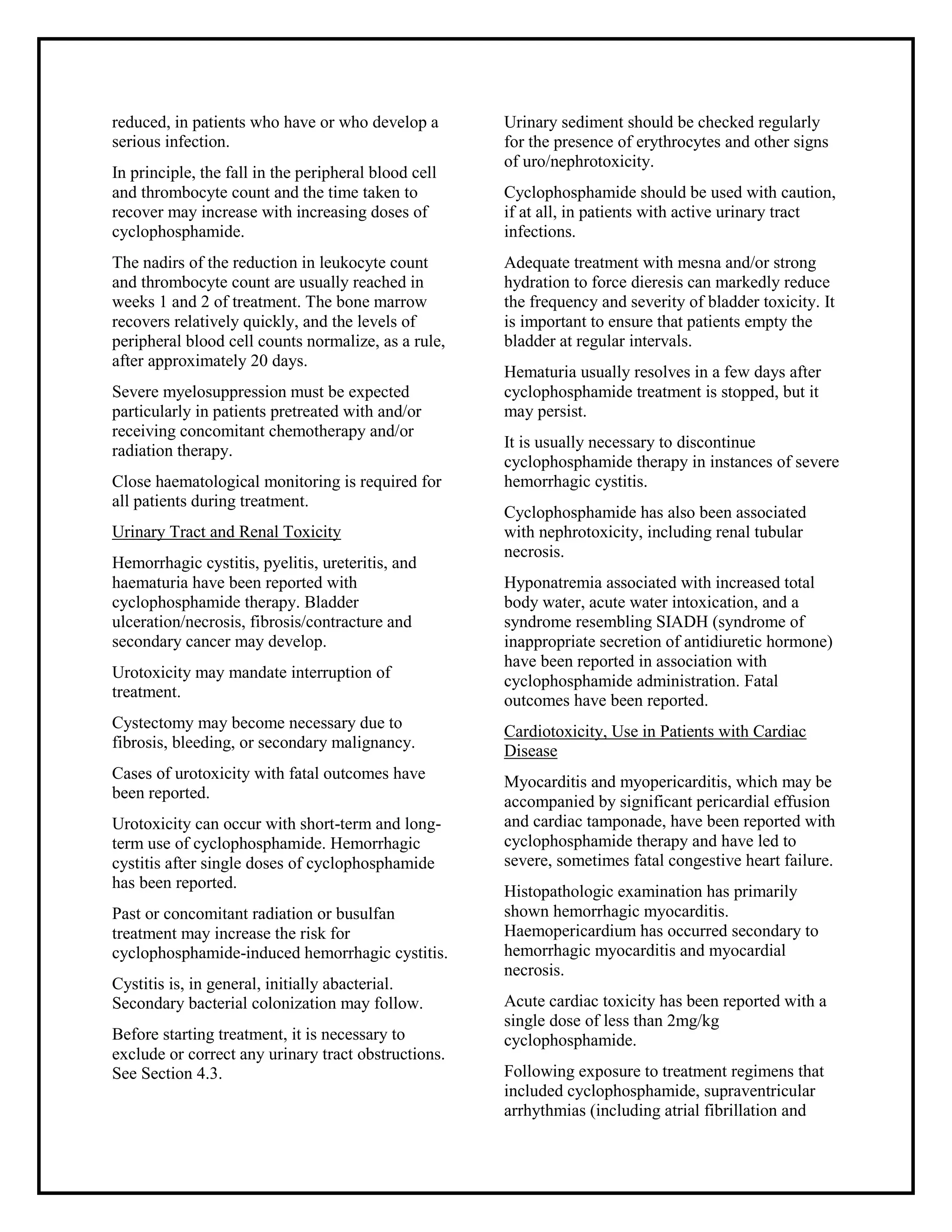 Cyclophosphamide tablets 50 mg smpc taj pharmaceuticals | PDF