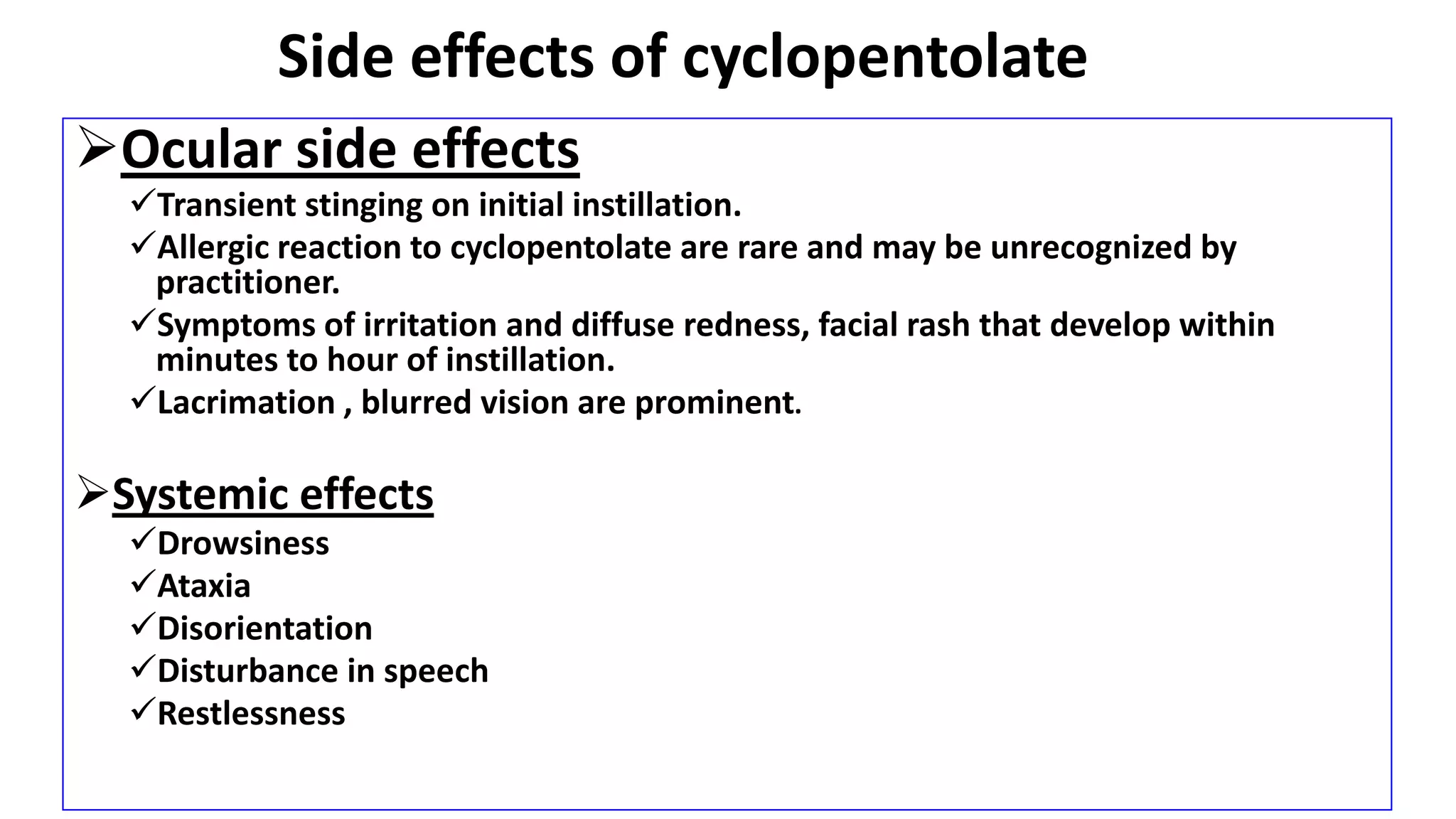 Cycloplegic agents & cyclorefraction | PPT