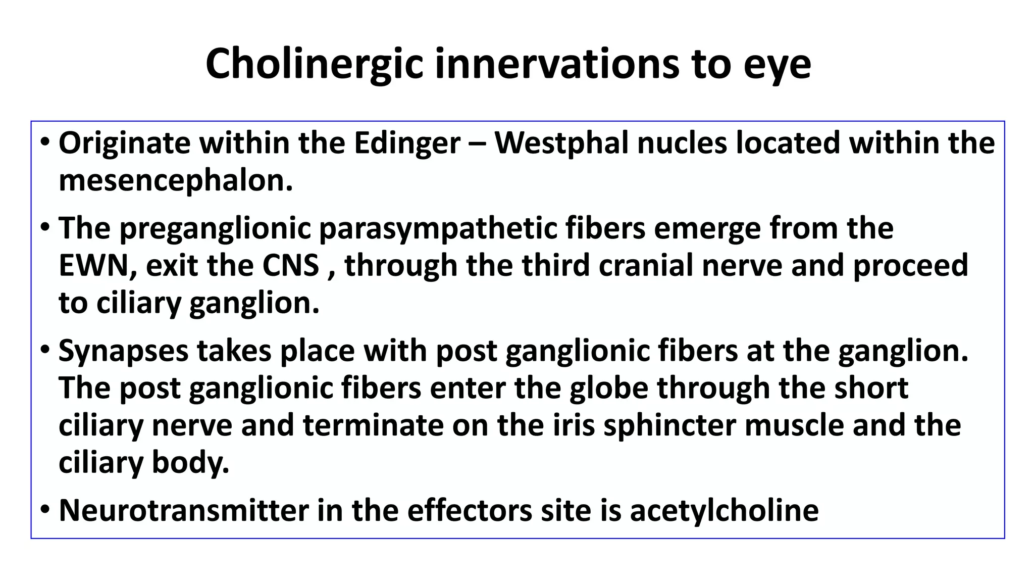 Cycloplegic agents & cyclorefraction | PPT