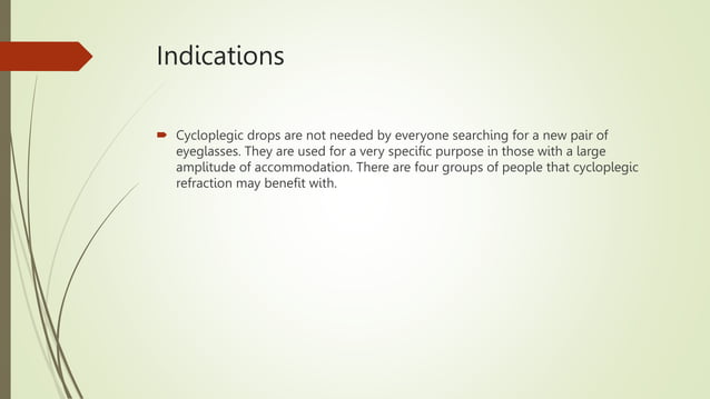 Cycloplegic refraction.pptx | Eye and Vision Conditions | Diseases and ...