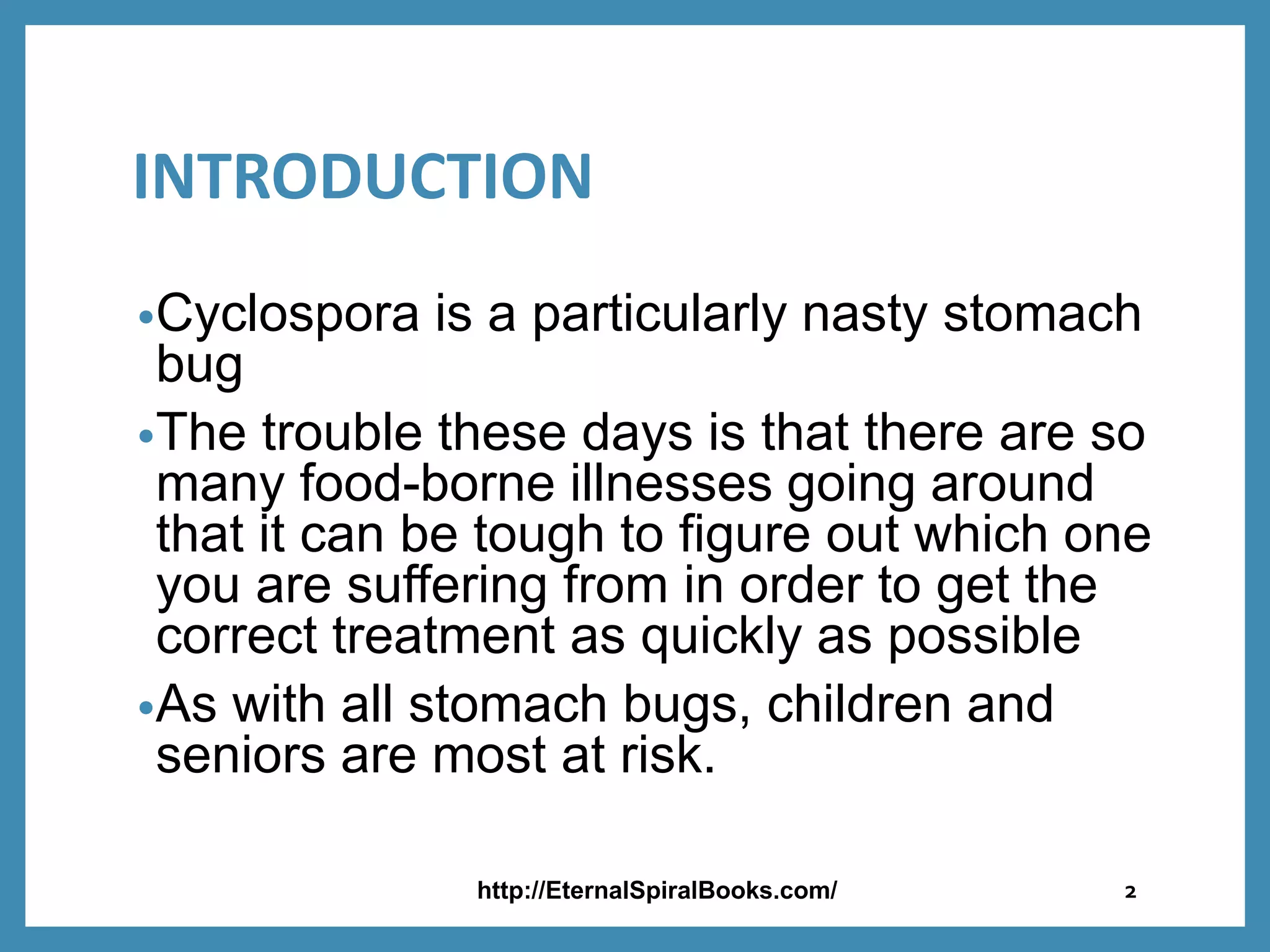 Cyclospora: How to Stay Safe | PPTX