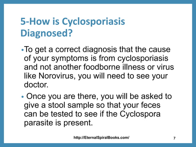 Cyclospora: How to Stay Safe | PPTX