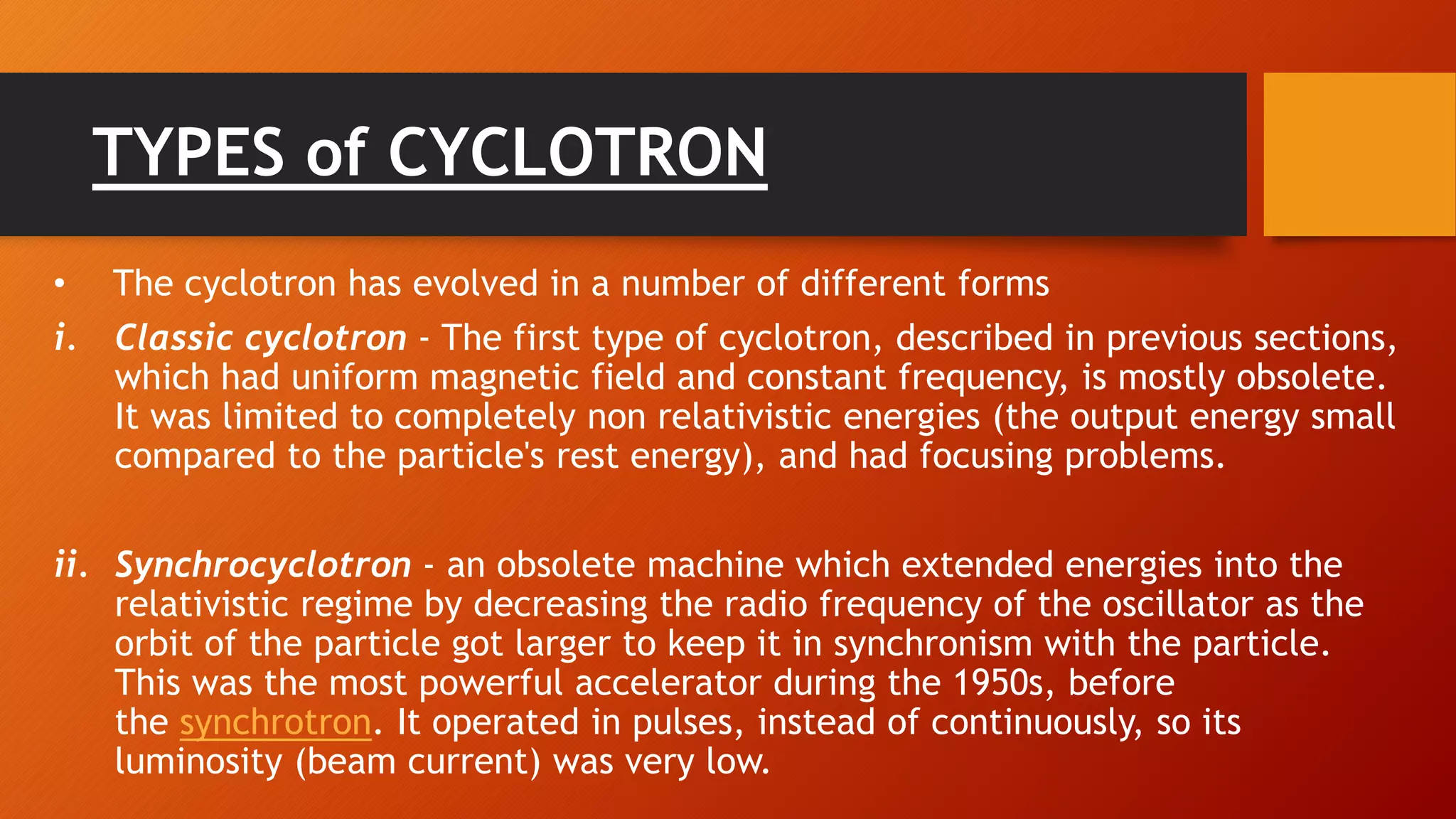 Cyclotron | PDF