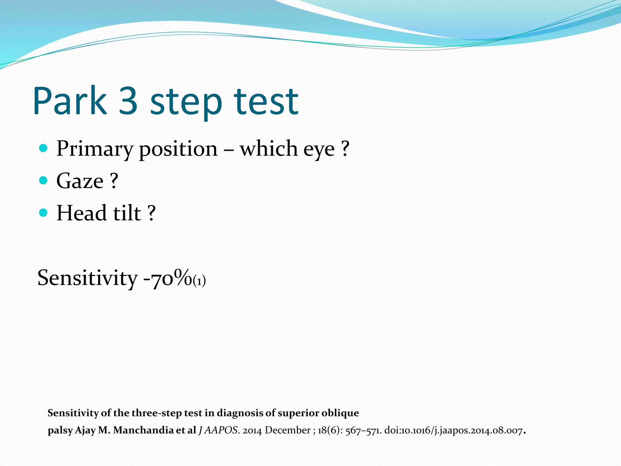 Cyclovertical deviation | PPTX