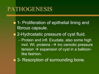 cycst of oral cavity pathology og llg cydydPT | PPT