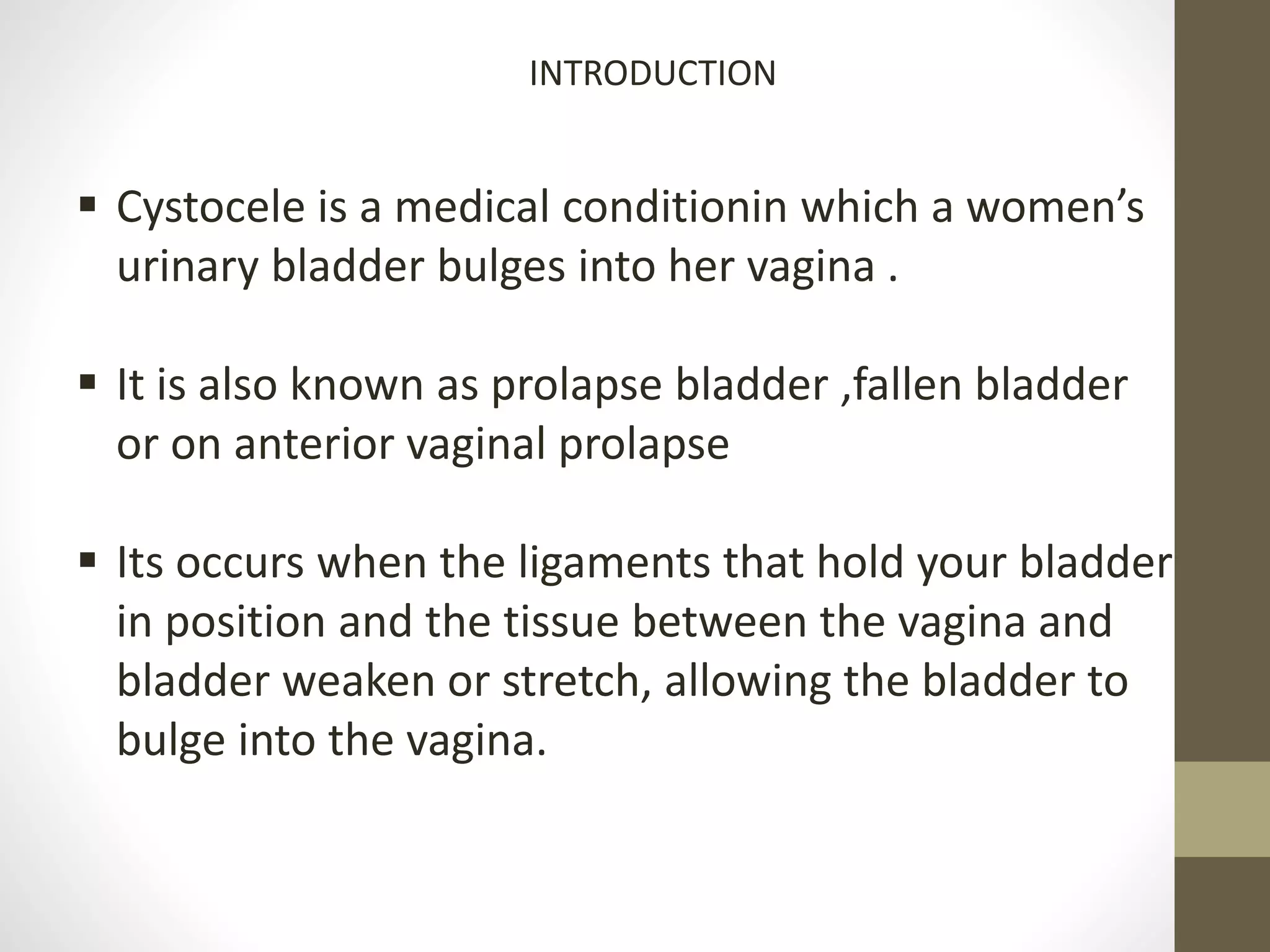 CYCTOCELE | PPTX