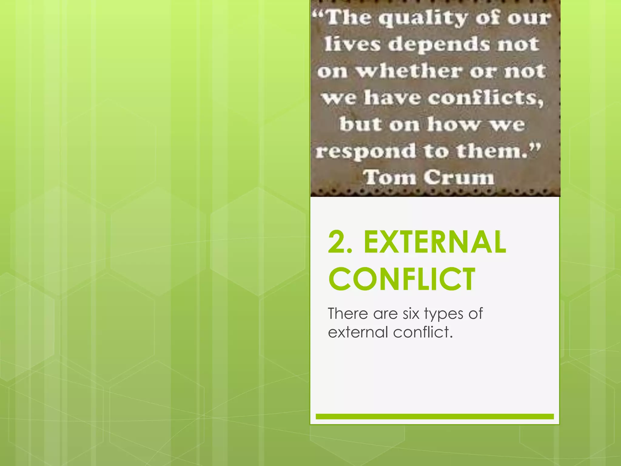 Humanities 13 - Types of Literary Conflict | PPTX