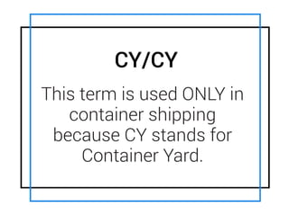 CY/CY Term and its Relation to Ocean Freight Costing | PDF | Cruises ...