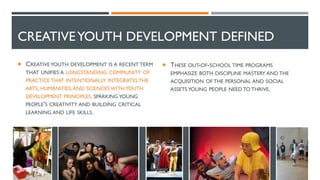 Creative Youth Development: What's In A Name? Webinar | PDF