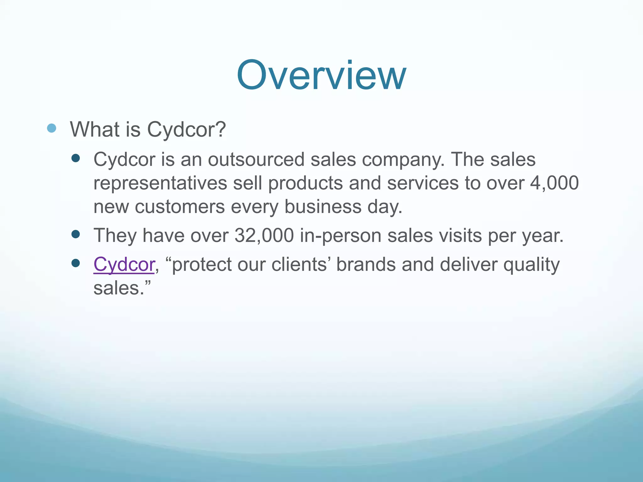 Cydcor | PPT