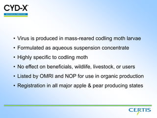 CYD-X for Codling Moth Control Pdf | PDF