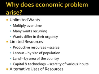 Basic Problem of an Economy | PPTX