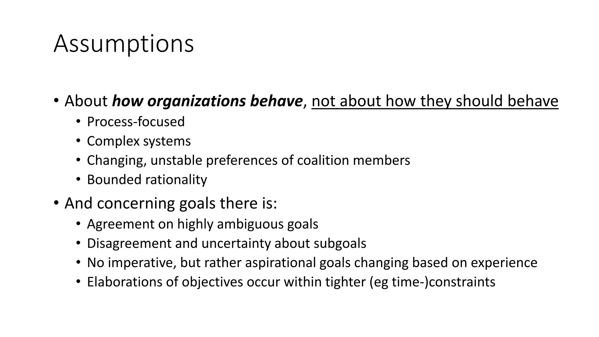 Cyert & march 2001 - a behavioral theory of organizational objectives ...