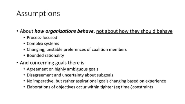 Cyert & march 2001 - a behavioral theory of organizational objectives ...