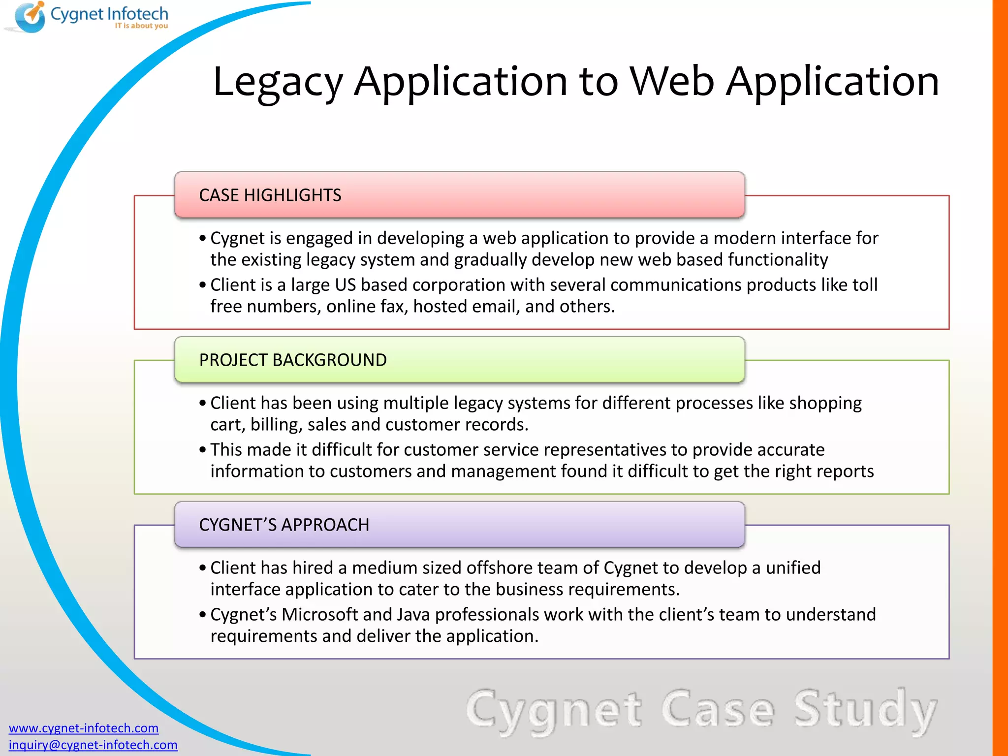 Cygnet Corporate Presentation | PPTX