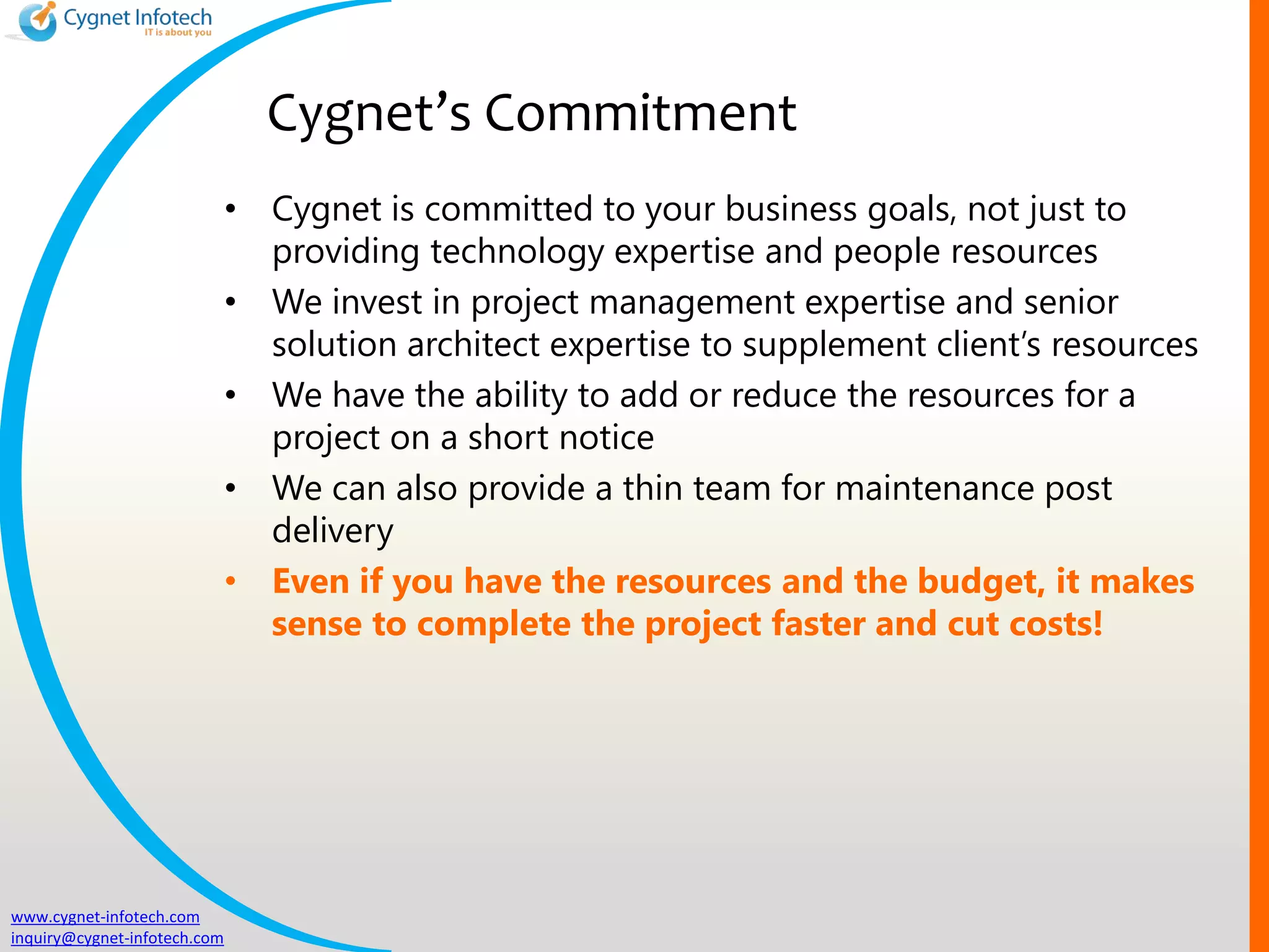 Cygnet Corporate Presentation | PPTX
