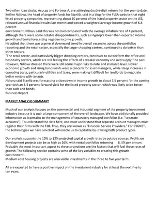 Cygnet Executive Summary Powerpoint Presentation | PPT