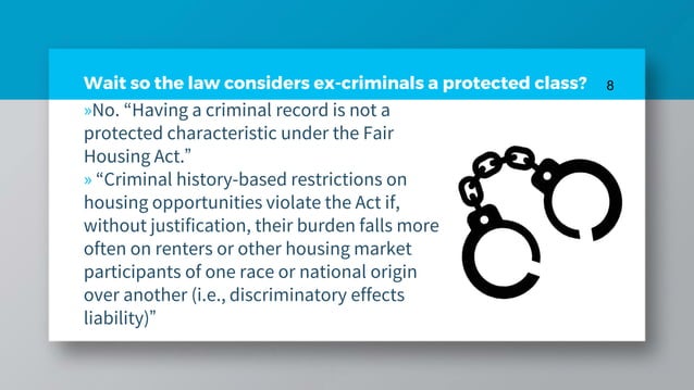 HUD’s New Guidelines on Tenant Screening and Criminal Background Checks | PPT