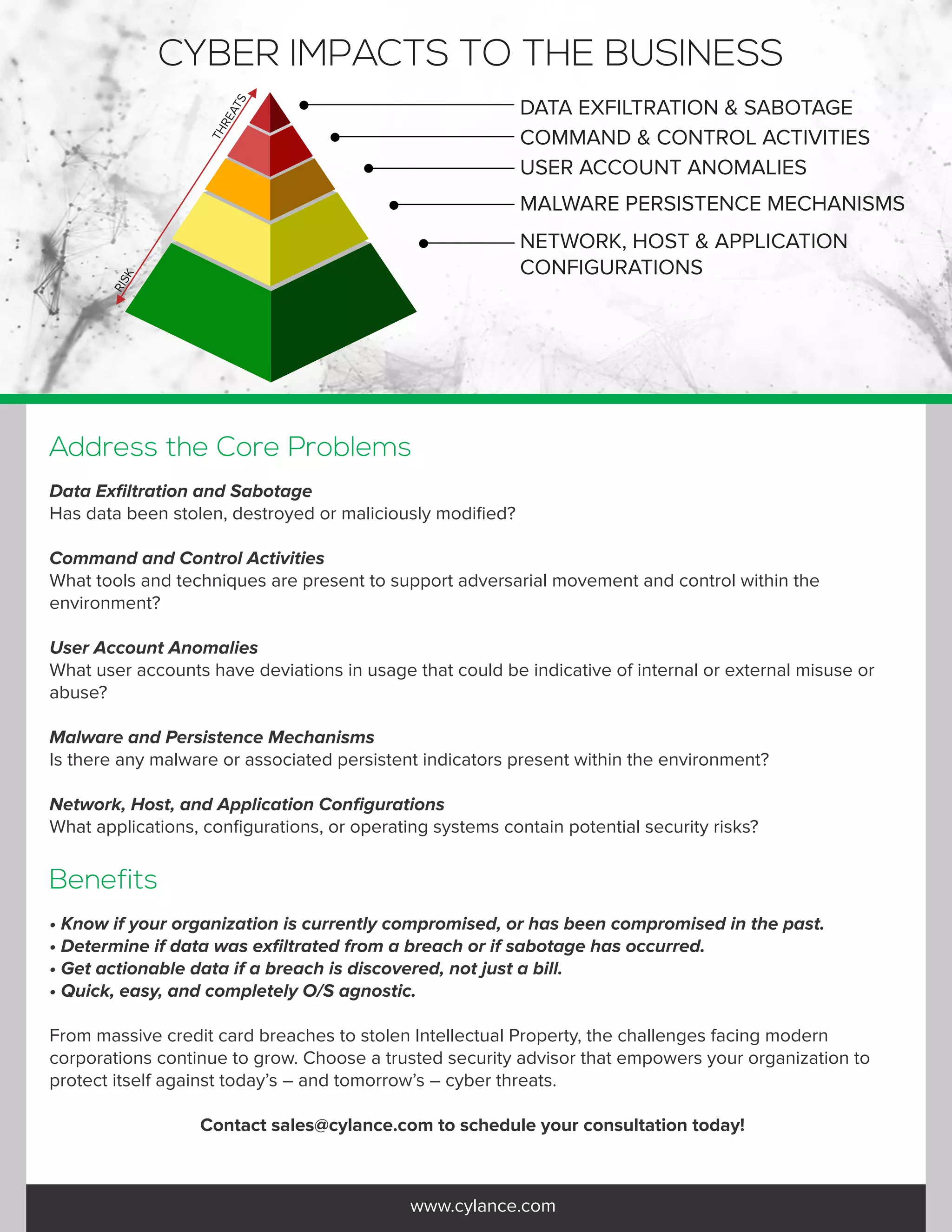 Cylance Information Security: Compromise Assessment Datasheet | PDF