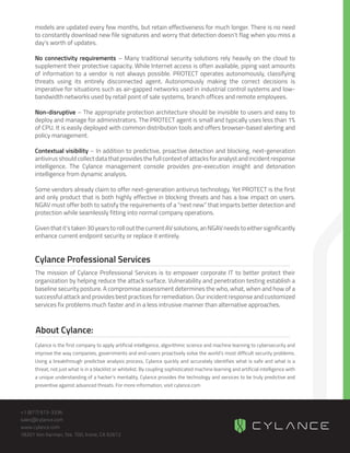 Cylance Protect-Next-Generation Antivirus-Overview | PDF