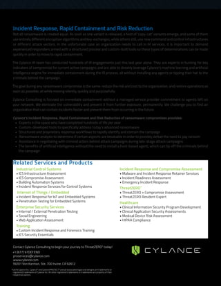 Cylance Ransomware-Remediation & Prevention Consulting Data-sheet | PDF