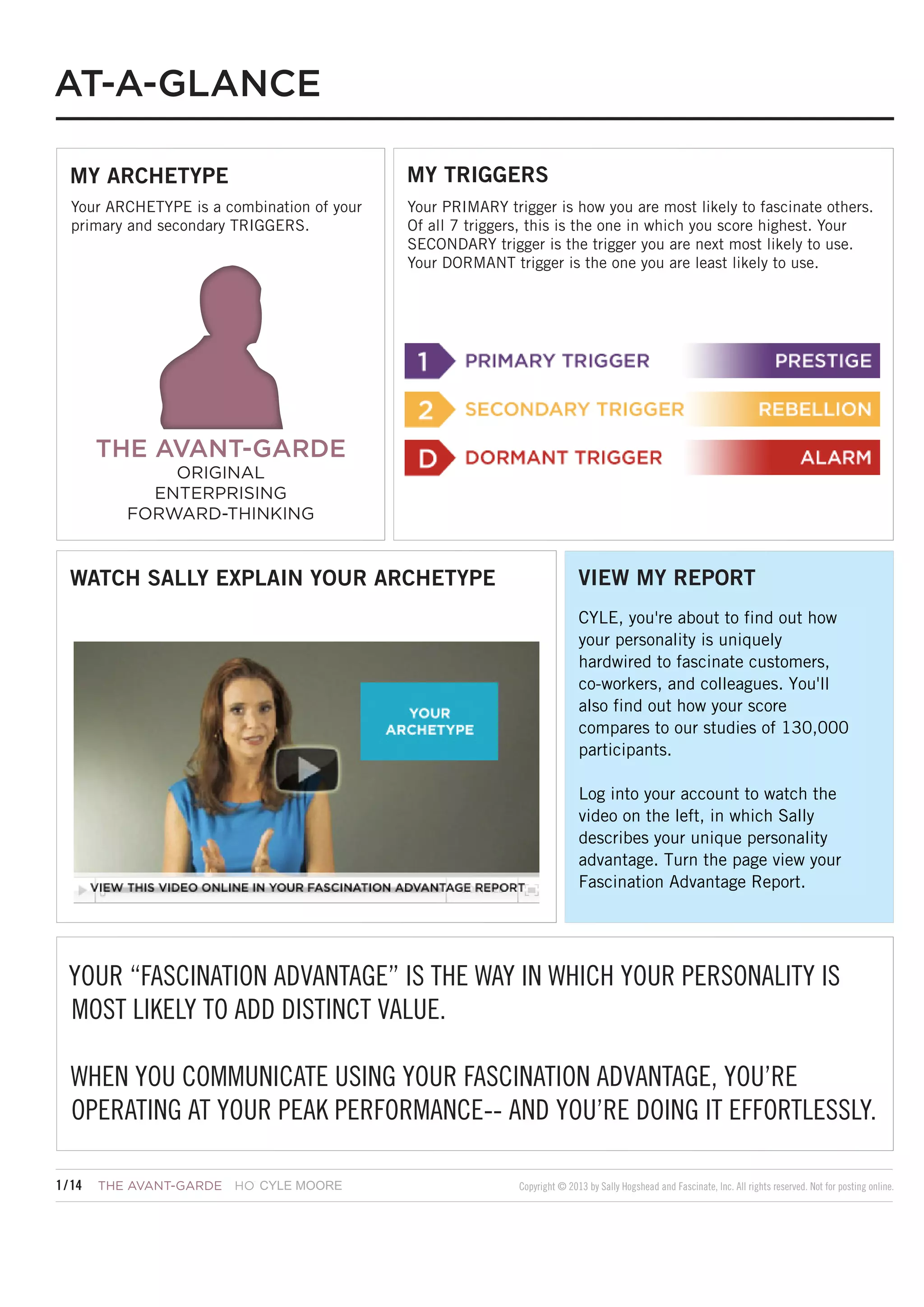 Cyle Moore -Fascination-Advantage-Report | PDF