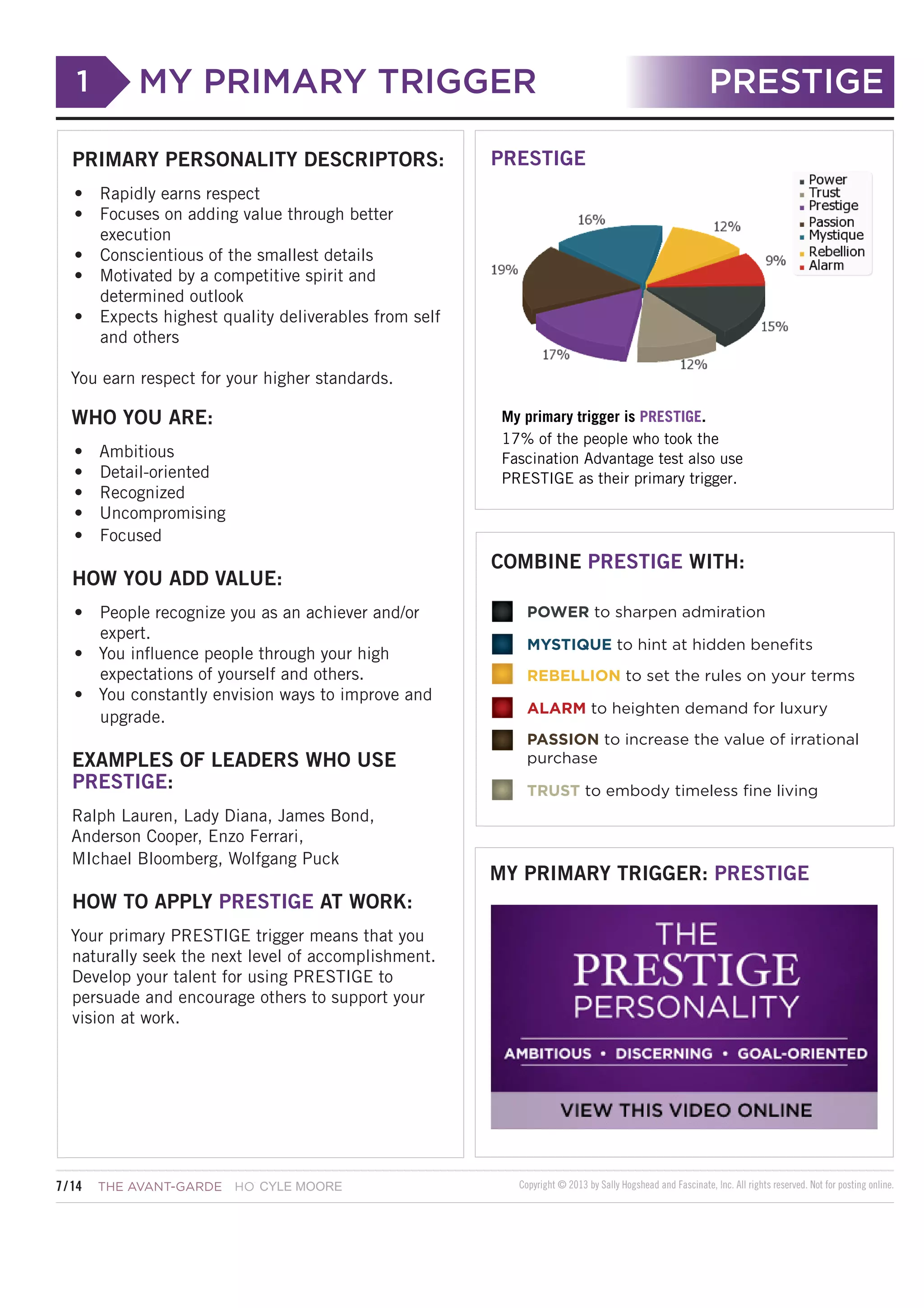 Cyle Moore -Fascination-Advantage-Report | PDF