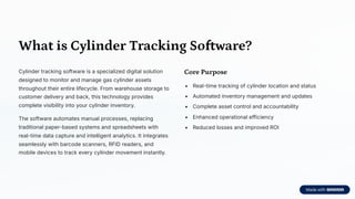 Cylinder Tracking Software for Smarter Industrial Cylinder Management | PDF