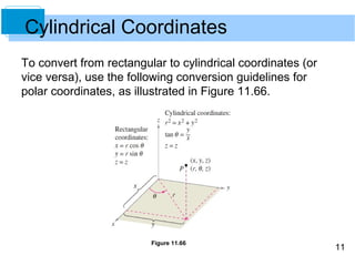 Cylindrical and Spherical Coordinates System | PPT