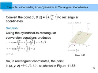Cylindrical and Spherical Coordinates System | PPT