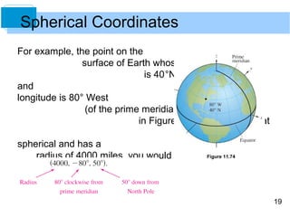 Cylindrical and Spherical Coordinates System | PPT