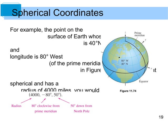 Cylindrical and Spherical Coordinates System | PPT | Geography | Science