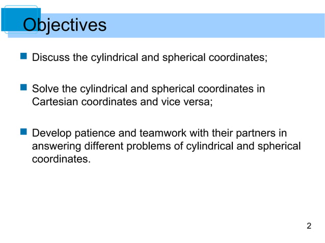 Cylindrical and Spherical Coordinates System | PPT | Geography | Science