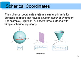Cylindrical and Spherical Coordinates System | PPT