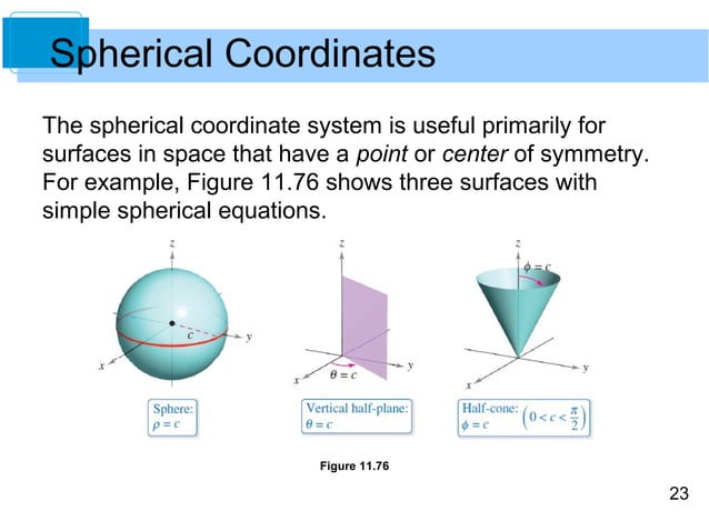 Cylindrical and Spherical Coordinates System | PPT | Geography | Science