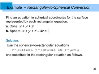 Cylindrical and Spherical Coordinates System | PPT