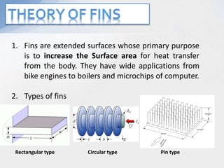 optimization of engine cylinder fins by varing geometry and material | PPSX