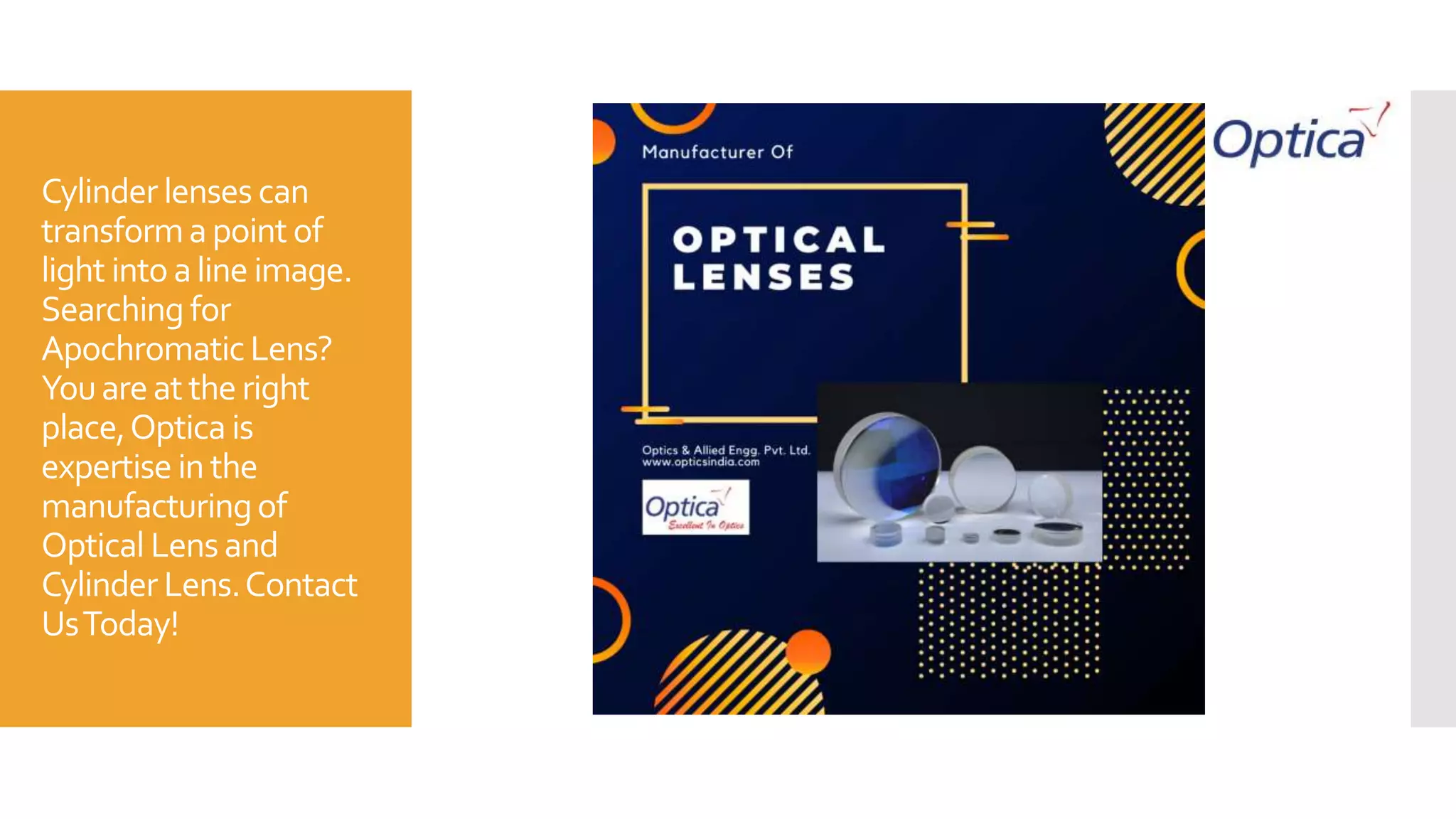 Cylinder lens optic | PPT